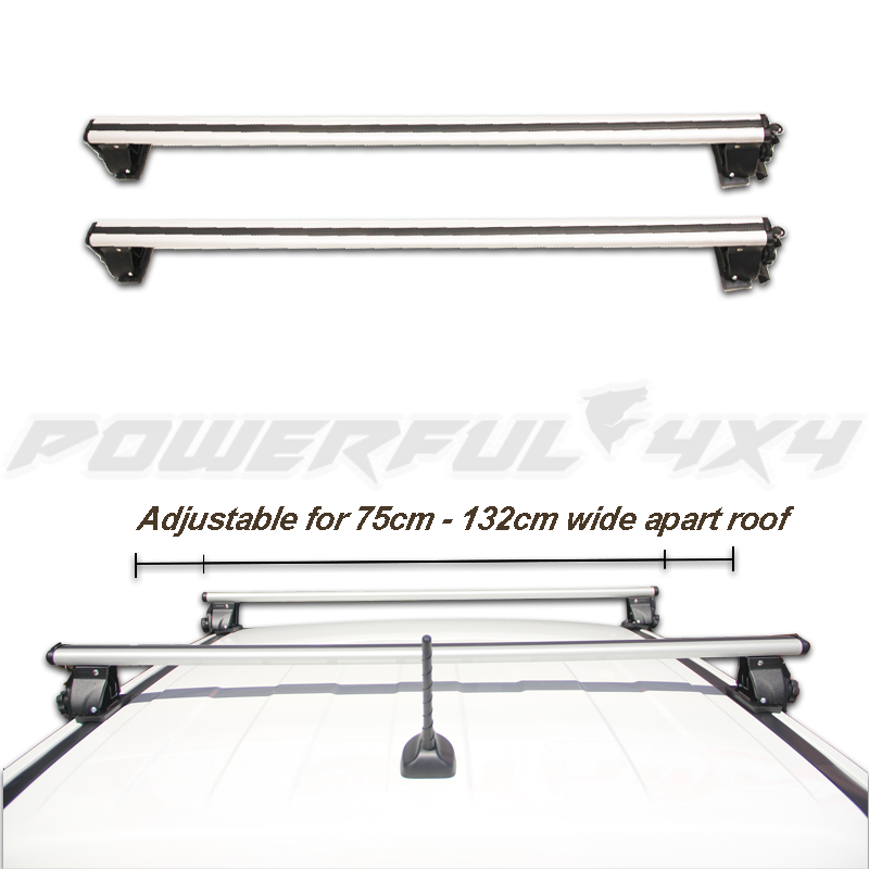 POWERFUL Universal 52'' Door Mounted Roof Rack Adjustable Cross Bars ...